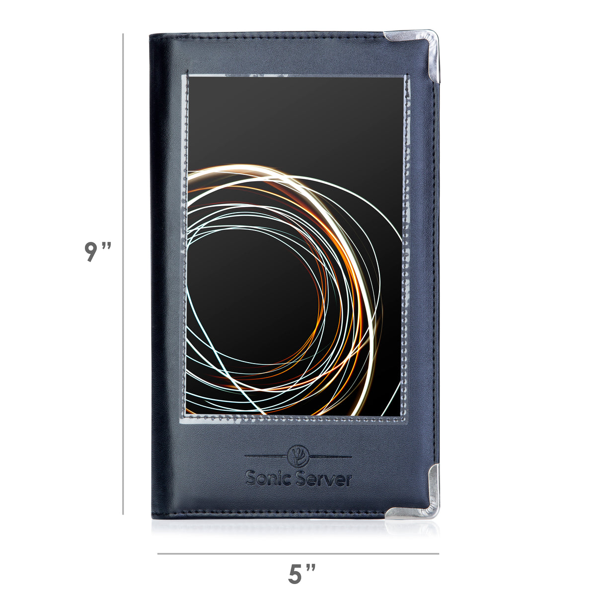 5 x 9 Tall Server Book with Plastic Window – Sonic Server